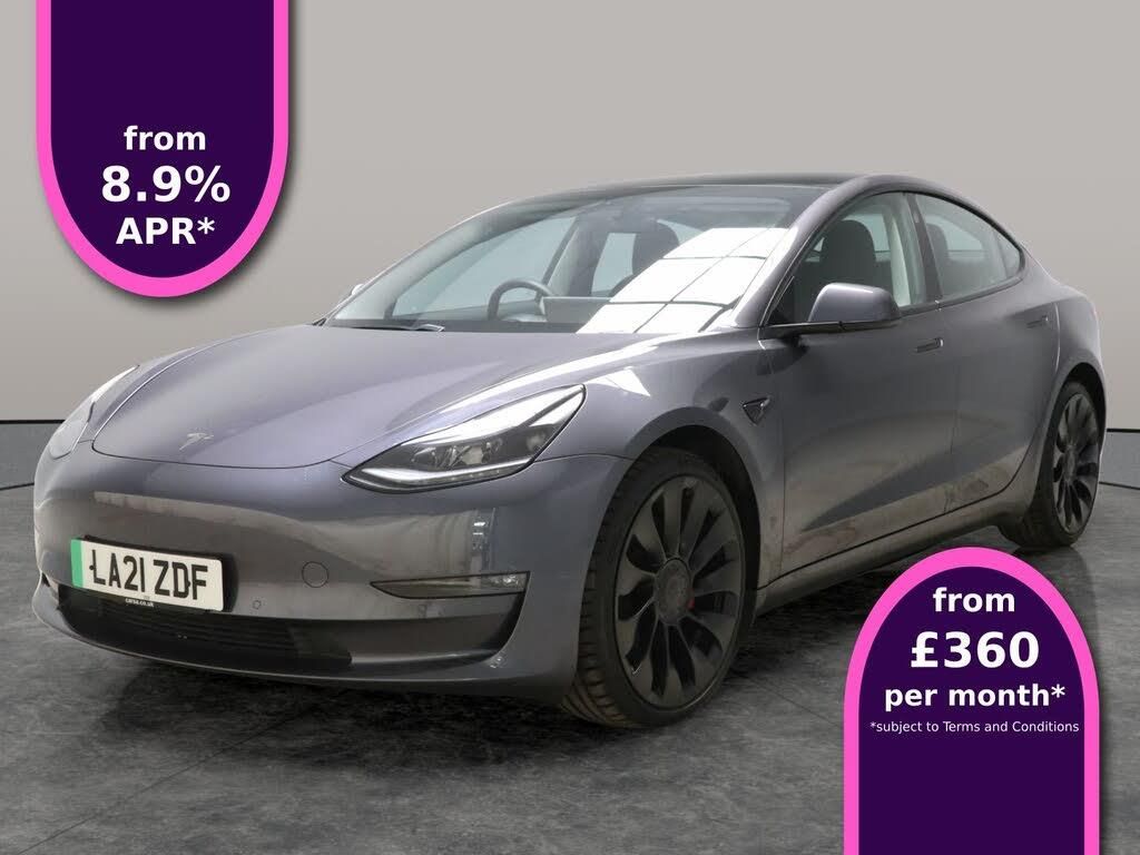 Used Tesla Model 3 (Dual Motor) Performance Saloon 4dr Electric Auto ...